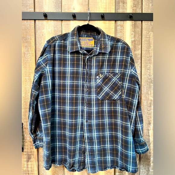 Rugged Point | Shirts | Mens Rugged Point Ls Flannel Euc Smoke Free ...